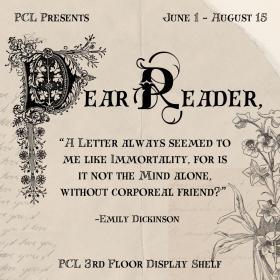 PCL 3rd Floor Display presents “Dear Reader” | University of Texas ...
